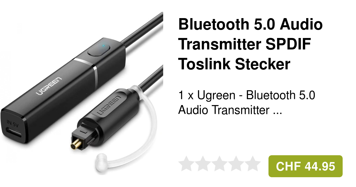 Ugreen - Bluetooth Audio Transmitter SPDIF Toslink