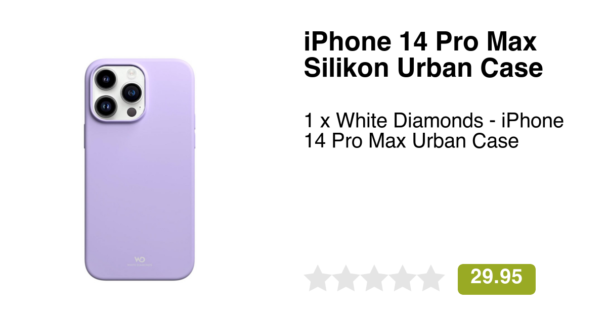 White Diamonds - iPhone 14 Pro Max Urban Case Lilac