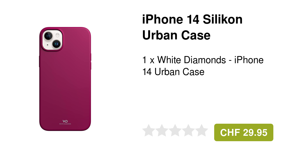 White Diamonds - iPhone 14 Urban Case Silikon Hülle