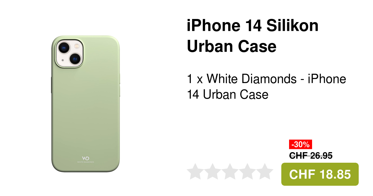 White Diamonds - iPhone 14 Urban Case Silikon Hülle