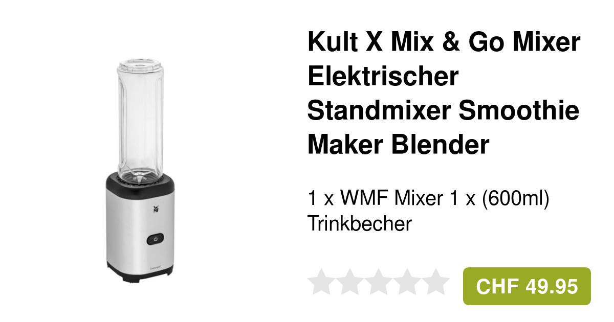 WMF Kult X Mix & Go Mixer Elektrischer Standmixer