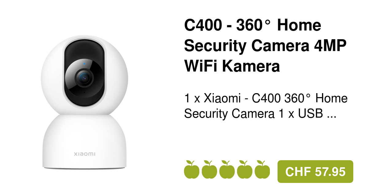 Xiaomi C400 360° Home Security 1920p 2K WiFi Kamera